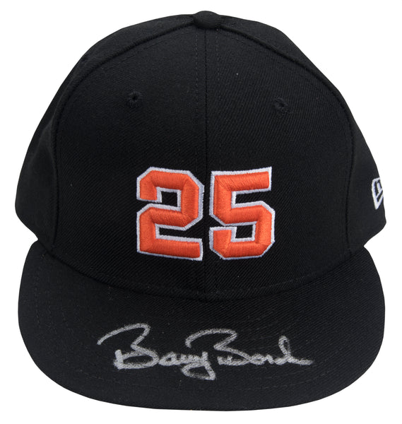 Barry Bonds Signed "25" Logo Hat
